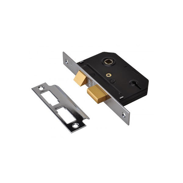 Union Essential 3 Level Mortice Lock Chrome | Building Supplies ...